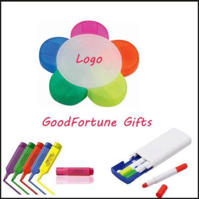 China cheap flower shape highlighter pen customed logo for school students gifts favor for sale