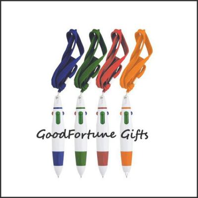 China Versatile Custom Ballpoint Pen Retractable Lanyard Pen For Trade Shows for sale