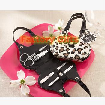 Cina PU pelle regalo di nozze promozionale manicure strumento set regalo di nozze souvenir in vendita