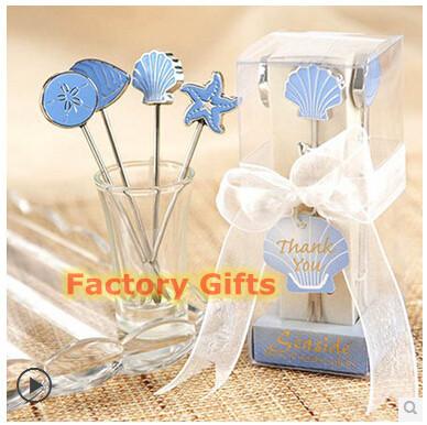 China Shell Beach Wedding Favour Geschenken Zeesterren Fruit Fork Op maat Te koop
