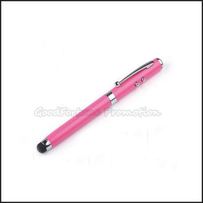 China High Accuracy Promotional Stylus Pen Smooth Writing With Laser And Torch for sale