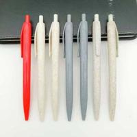 China Biodegradable Corn Material Ballpoint Pen 13.9cm Eco-Friendly Custom Logo for sale