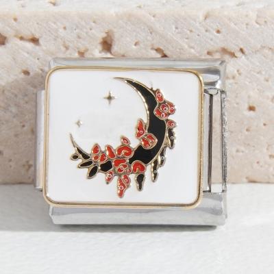 Cina Romantic Wholesale 18K Oro Reale Acciaio Inossidabile Colorevole Cuore Ceri 9mm Braccialetto Italiano in vendita