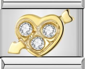 Cina YIWU Gold Lovers Italian Charm Bracelet Acciaio inossidabile Bracelet Quattro foglie di trifoglio Bracelet Cuore amorevole Bracelet in vendita