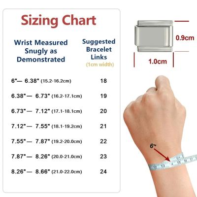 Cina YIWU Gold Lovers Italian Charm Bracelet Acciaio inossidabile Bracelet Quattro foglie di trifoglio Bracelet Cuore amorevole Bracelet in vendita