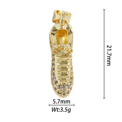 Cina 2025 Nuovo Collare Diy Senza Tarnish Incantesimi Dorati In ottone Trefoli di farfalla Zircon incantesimi di cuore d'oro per la realizzazione di gioielli in vendita