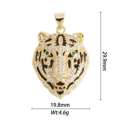 Cina New Design Luxury 18K Real Gold Plated Brass Star Heart Diamond Charm for Bracelet Necklace in vendita