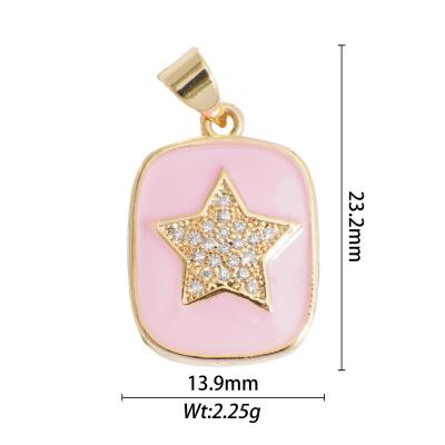 Cina Braccialetto a goccia di olio di lusso Incantesimi colorati Stella di farfalla Incantesimi di diamante per la produzione di gioielli in vendita
