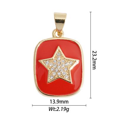 Cina Braccialetto a goccia di olio di lusso Incantesimi colorati Stella di farfalla Incantesimi di diamante per la produzione di gioielli in vendita