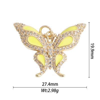 Cina Braccialetto a goccia di olio di lusso Incantesimi colorati Stella di farfalla Incantesimi di diamante per la produzione di gioielli in vendita
