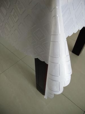 China BSCI audit passed-Luxuary 100% Polyester shinning jacquard tablecloth for sale