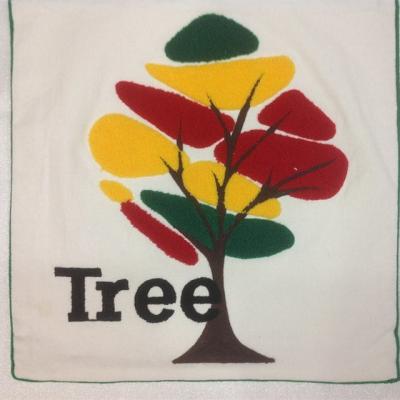 China Embroidery cushion cover with tree design. for sale
