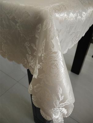 China BSCI audit passed-Hot selling products-100% Polyester Jacquard table cloth for ercu color for sale