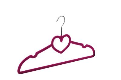 China 33cm ABS plastic dark Red  non-slip star design children  hanger space saver for sale
