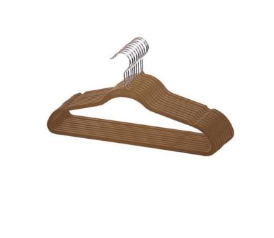 China Sunbeam 10-Pack Velvet Hanger, Brown  45cm length for sale