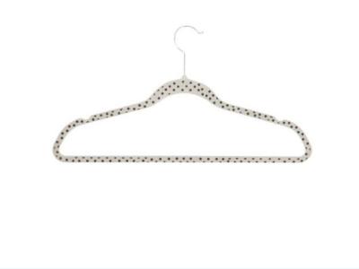 China 42cm Honey-Can-Do CYF-104 Dots Velvet Hangers (20-pack)  Non-slip colorfast for sale
