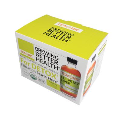 Cina scatola d'imballaggio di carta di abitudine di PMS di 160x120cm per Juice Carrier in vendita