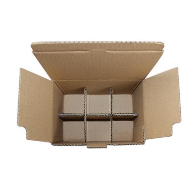 China OEM Moving 6 Bottle Cardboard Wine Boxes 1-3mm Deviation for sale