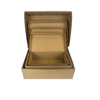 Cina Matt Varnish Brown Parcel Box, contenitori stampati su ordinazione di abito del FSC CMYK in vendita