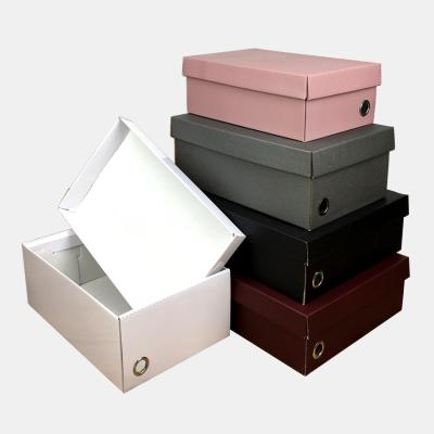 Cina Scatola d'imballaggio di carta ondulata delle calzature, scatole di spedizione biodegradabili di CMYK con il coperchio in vendita