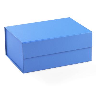 Cina Chiusura magnetica UV impressa di Matte Blue Rigid Gift Box in vendita