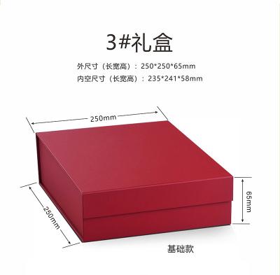 Cina Stampa rigida piegante di Handmake CMYK/PMS del contenitore di regalo del cartone rosso in vendita