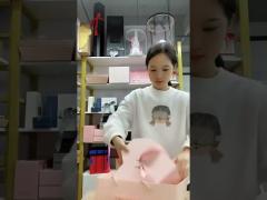 Gift Flower Paper Box Custom Logo Magnetic Square Double Open Surprise Heart-shaped Luxury