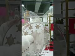 PET Plastic Disposable Food Packaging Transparent Cake Box Gold Stamping Paper Lid Boxes