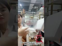 PET Plastic Disposable Food Packaging Transparent Cake Box Gold Stamping Paper Lid Boxes