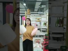 PET Plastic Disposable Food Packaging Transparent Cake Box Gold Stamping Paper Lid Boxes