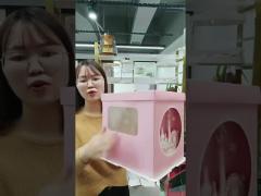 Wedding Transparent Cake Box Round Customizable Packaging Tall Clear Plastic