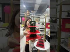 Scatola da pasticceria trasparente di nozze intorno a plastica chiara alta d'imballaggio personalizzabile