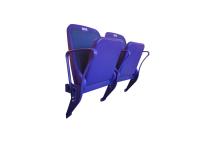 China SGS Approved Plastic Padded Stadium Seat Auto Tip-Up UV Resistant HDPE 500mm for sale