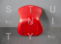 China STUNITY Blow Molded HDPE Football Stadium Chair 480mm Center Folding for sale