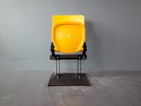 China Floor Mounted Brackets Plastic Stadium Seats 500mm Center Gas Assisted PP for sale