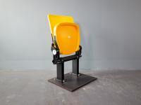 China Floor Mounted Brackets Plastic Stadium Seats 500mm Center Gas Assisted PP for sale