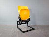 China TUV Standard Riser Mounted Brackets Plastic Stadium Chair 500mm Center for sale