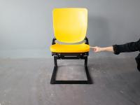 China TUV Standard Riser Mounted Brackets Plastic Stadium Chair 500mm Center for sale