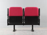 China Folding Beam Mounted VIP Auditorium Seating with Armrest BS5852 Crib 5 Fire Proof Fabric 500-550mm for sale