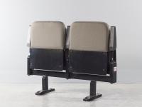 China Folding Beam Mounted VIP Auditorium Seating with Armrest BS5852 Crib 5 Fire Proof Fabric 500-550mm for sale