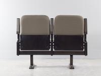 China Folding Beam Mounted VIP Auditorium Seating with Armrest BS5852 Crib 5 Fire Proof Fabric 500-550mm for sale