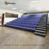 China Comfortable Small Floor Space Automatic Retractable Bleacher System for sale