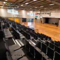China Fireproof Recessed System Fixed Retractable Tiered Seating for sale