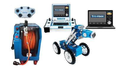 China 360 ° Rotate Drain CCTV Equipment / waterproof Pipeline Inspection Robot for sale