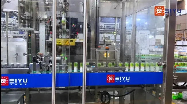 Can Sleeve Labeling Machine side view showing labeling mechanism