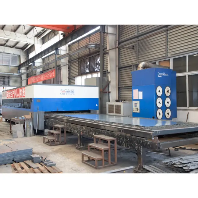 Close-up of packing machine components