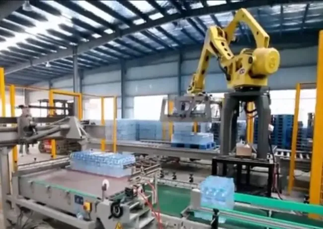 Close-up view of Robot Palletizer mechanism