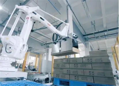 Full view of Robot Palletizer system