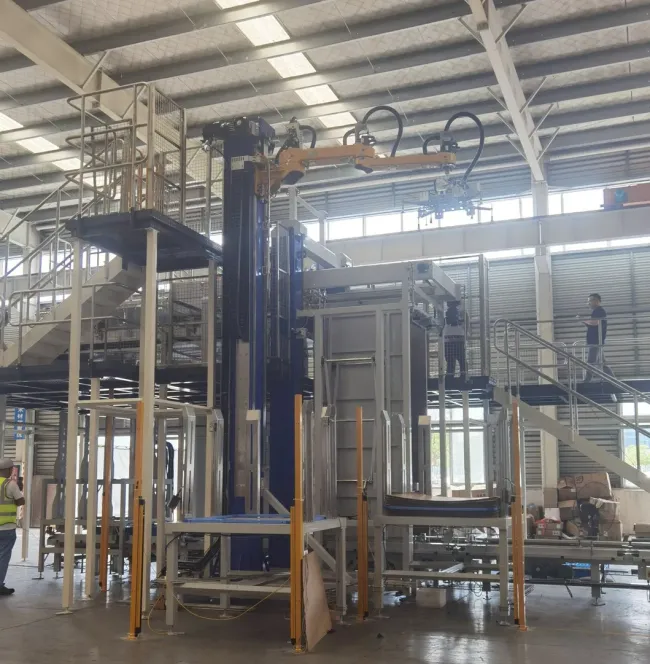 High Position De-Palletizer Machine - Front View
