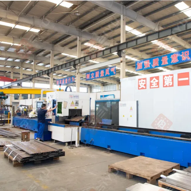 Work shop showing the machine in production environment